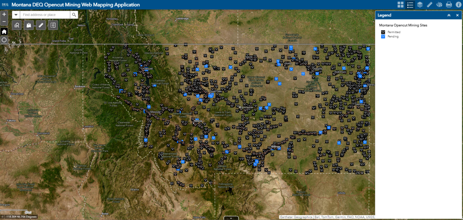 DEq gravel pit map oct 2024 - Montana Environmental Information Center ...